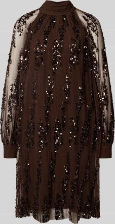 Christian Berg Cocktail Knielanges Cocktailkleid mit Pailletten