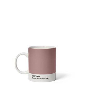 Pantone Tasse &agrave; caf&eacute; en porcelaine, passe au lave-vaisselle, 375 ml, or rose 10412