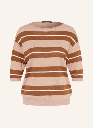 Luisa Cerano Luisa Cerano Strickshirt Aus Leinen braun