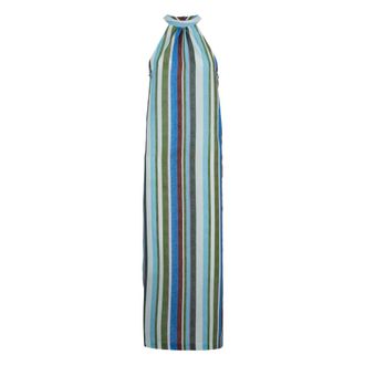 Gallo Gallo, Femme, Robes, Multicolore, Taille: 38 FR Robe longue à bretelles pour femmes