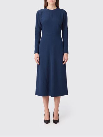 Victoria Beckham Dolman-Midikleid von aus Viskosemischung mit langen &Auml;rmeln