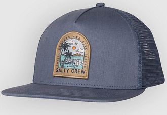 Salty Crew Archway Trucker Cap pilot blue