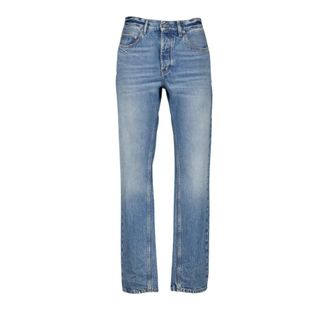 Saint Laurent Baggy Jeans Straight Cut Blue Washed - - Jeans - Herren - Blau - W29