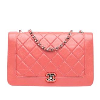 Chanel Sac bandouli&egrave;re vintage Pre-owned - Femme - Pre-owned - Rose - Taille: ONE Size
