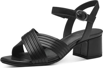 Jana Sandales Femme &agrave; Talon festives Vegan, Black Uni, 38 EU