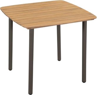 vidaXL Vidaxl - Table de jardin 80 x 80 x 72 cm Bois dacacia solide et acier