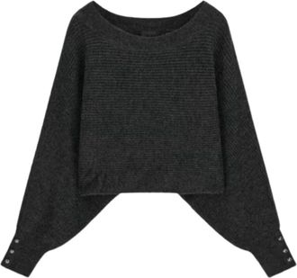 Guess Boat Neck Emily Pullover - - Knitwear - Damen - Grau - XL
