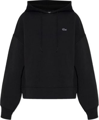 Lacoste Femme, Sweatshirts et sweats &agrave; capuche, Noir, Taille: 42 FR The Sweat &agrave; capuche