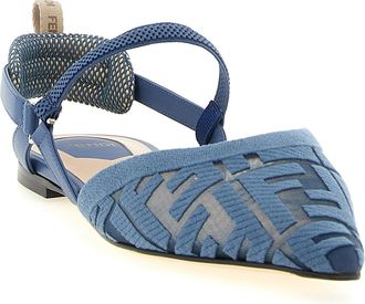 Fendi Colibr&igrave; Lite Slingback Flat - Blue