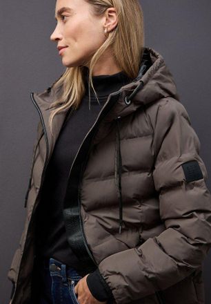 Street One Steppjacke mit Kapuze und geklebten N&auml;hten