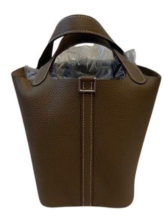 Herm&egrave;s Etoupe Picotin 18