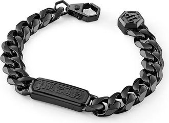 Philipp Plein Armb&auml;nder - Armband Gothic Tag - Gr. S - in Schwarz - f&uuml;r Damen