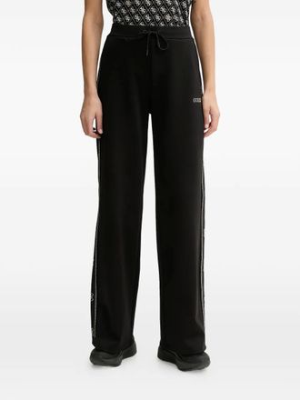 Guess Co pantalon de jogging &agrave; logo - Noir