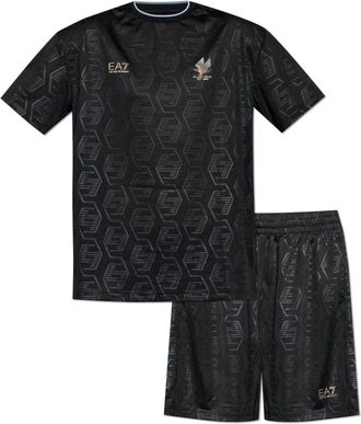 Emporio Armani Emporio Armani Ea7, Homme, Sport, Noir, Taille: XL Ensemble maillot de soccer, T-shirt et short