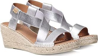 Toni Pons Espadrille Cuir Femme - TURA-RC - Argent, 36 EU