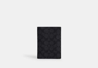 Coach Reisepass-Kartenetui aus Signature-Canvas