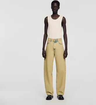 Sandro Jean baggy effet d&eacute;lav&eacute;