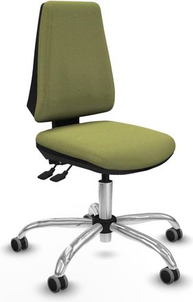 Piqueras y Crespo Elche B&uuml;rostuhl ohne Armlehnen, ausgestattet mit Asincro und Schaumstoffausschnitt, 65 mm Rollen, Parkett, Olivgr&uuml;n