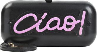 Moschino Femme, Sacs, Noir, Taille: ONE Size Clutch Neon Ciao