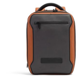 Piquadro Sac &agrave; dos de voyage extensible pour ordinateur portable 14 pouces - Homme - Sacs - Orange - Taille: ONE Size