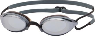 Zoggs Fusion Air Schwimmbrille Erwachsene, Herren und Damen - Komfort-Air-Dichtung, Antibeschlag, UV-Schutz, Weites Sichtfeld, Nasensteg Austauschbar, Titan