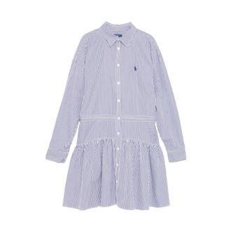 Polo Ralph Lauren Femme, Robes, Bleu, Taille: 40 FR Shirt Robes