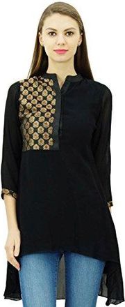 Phagun Femmes Designer Tunique Courte Asymetrique Hem Kurta Kurti Chemisier Ethnique
