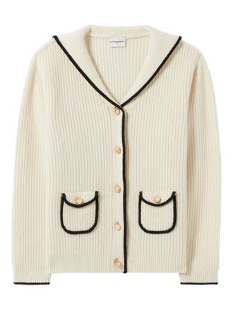 Claudie Pierlot cardigan en maille épaisse - Blanc
