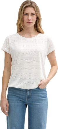 Tom Tailor Damen 1046401 T-Shirt, 10315 - Whisper White, S EU