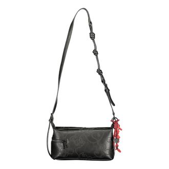Desigual Medium Tasche mit Mickey Mouse Applikationen - - Bags - Damen - Schwarzk - ONE SIZE