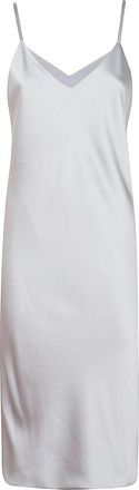 Norma Kamali Knielanges Kleid - Silber