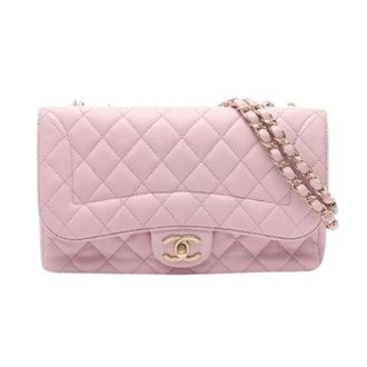 Chanel Pre-owned Matelass&eacute; Lammfell Single Flap Umh&auml;ngetasche - - Pre-owned - Damen - Rosa - ONE SIZE