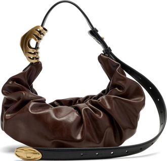 Diesel Femme, Sacs, Brun, Taille: ONE Size Sac Hobo &agrave; &Eacute;paule Grab-D 2.0