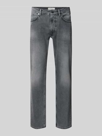 Closed Straight Fit Jeans mit Used Waschung