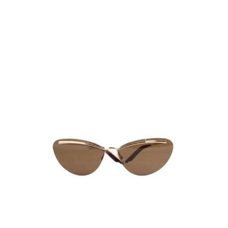 Dior Lunettes de soleil Vintage en m&eacute;tal Pre-owned - Femme - Pre-owned - Brun - Taille: ONE Size