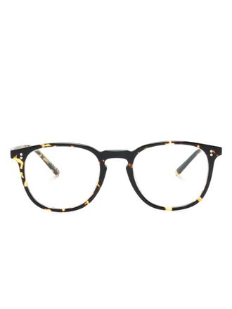 Oliver Peoples lunettes de vue Finley à monture carrée - Noir