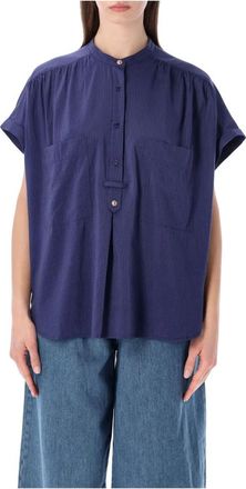 Sessun Femme, Blouses et Chemises, Bleu, Taille: 36 FR Camille Shirt