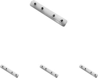 Gardinia Schienenverbinder f&uuml;r Aluminium-Vorhangschiene Lucy, Kunststoff, Wei&szlig;, 1 St&uuml;ck (Packung mit 4)