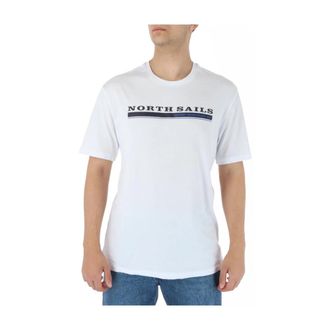 North Sails Graphic Tee Kurzarm Rundhalsausschnitt - - Tops - Herren - Wei&szlig; - XL