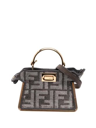 Fendi grand sac &agrave; main Peekaboo ISeeU (2000-2025) - Gris