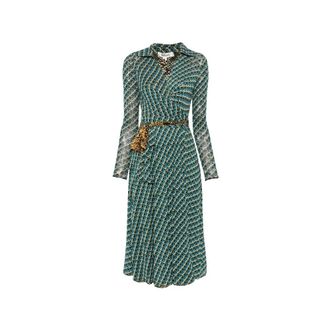 Diane Von F&uuml;rstenberg Wickelkleid - - Dresses - Damen - Gr&uuml;n - XS