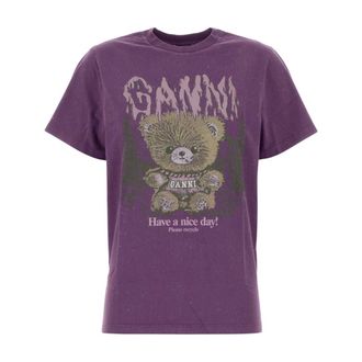 Ganni T-Shirts - - Tops - Damen - Lila - XS