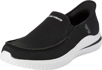 Skechers Homme DELSON 3.0 CABRINO Glisser sur, Black Knit, 48.5 EU