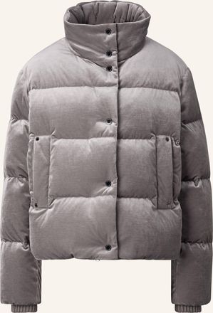 Bogner Samt-Daunenjacke Oliva grau