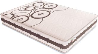 Baldiflex Matratze aus Memory-Schaum Silber 75 x 190 cm Höhe 20 cm mit Bezug Sanitized Zertifiziert - atmungsaktives 3D-Material