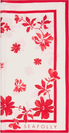 Seafolly Tuch Mayflower Mit Seide rot