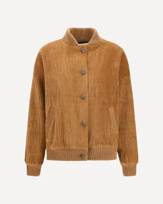Kristina Ti Corduroy Jacket with embellished button closure Female 42