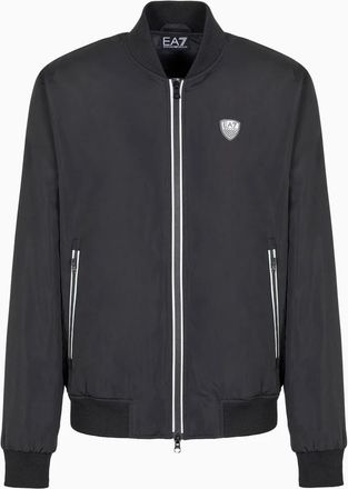 Emporio Armani Emporio Armani Ea7, Homme, Vestes, Noir, Taille: 2XL Premium Shield Nylon Bomber Jacket
