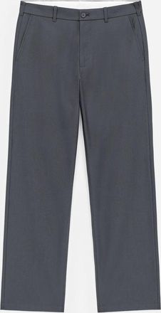 Arket Lockere Hose Aus Wolle Und Baumwolle -Grau