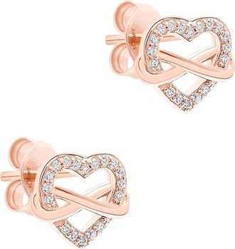 s.Oliver Ohrring - Elegante Ohrstecker aus poliertem 925er Sterlingsilber - ros&eacute;gold - wasserfest & hautfreundlich